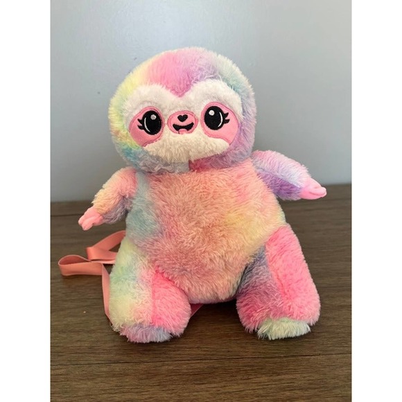 Toys | Rainbow Sloth Backpack With Embroidered Eyes 11 | Poshmark